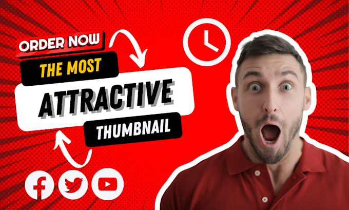 Create custom and viral youtube clickbait thumbnails by Mehran33m | Fiverr