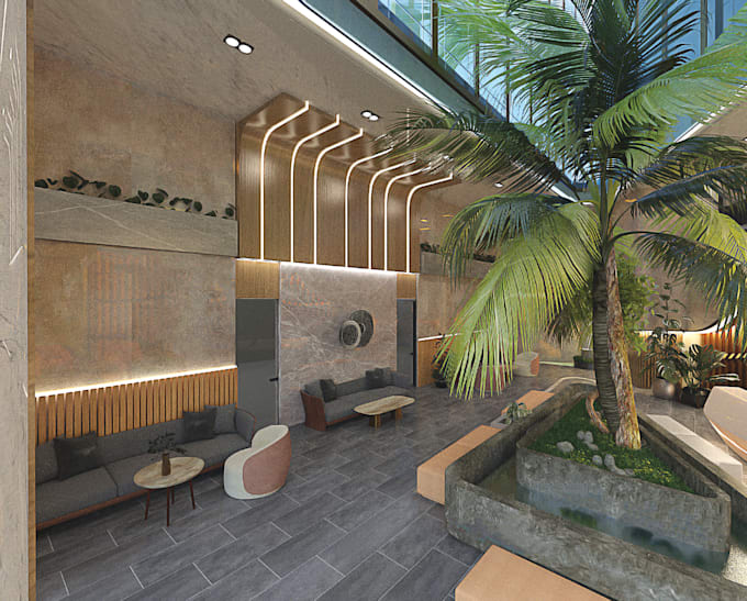 Do interior design with realistic 3d rendering by Mayarmedan | Fiverr