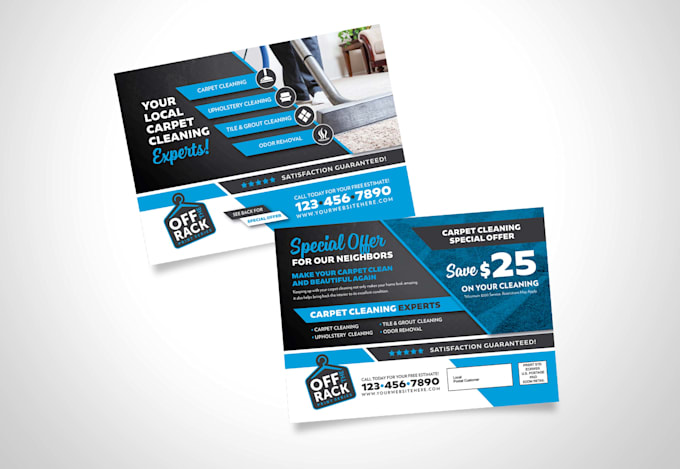 Create eddm, rack card, postcard, or flyer design by Studiomarvel | Fiverr