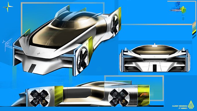 Sketch your personal dreamcar as professional cardesigner by A3agency ...