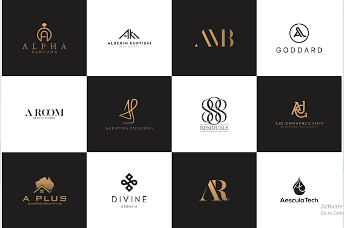 Design a modern unique minimalist logo with elegance by Zakia000 | Fiverr