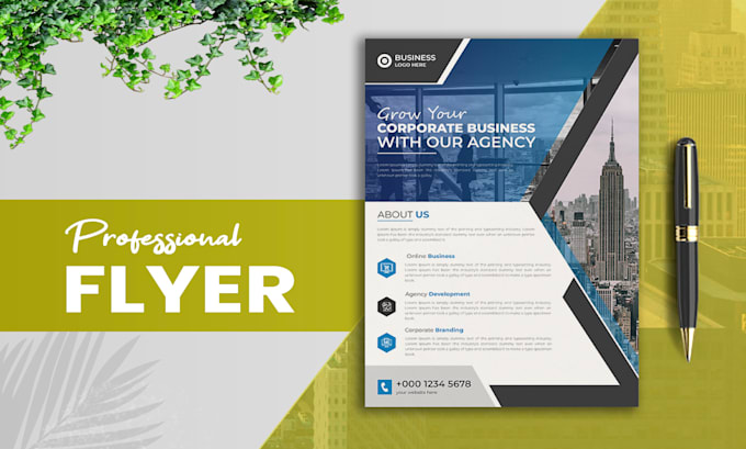 Design professional business flyer,poster or brochure by Cluster_studio ...