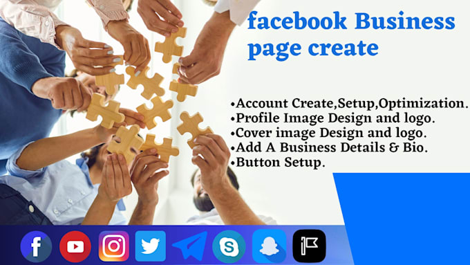 Setup social media create page setup facebook,youtube and image design ...