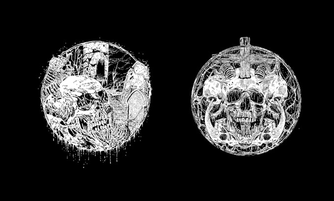 Horror illustration dark art brutal death metal artwork by Saekarepe ...
