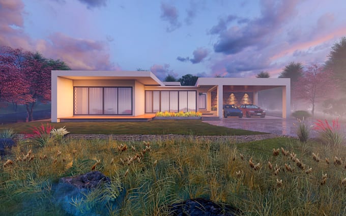 Do realistic architectural 3d modeling and renderings by Tharindu_tm | Fiverr