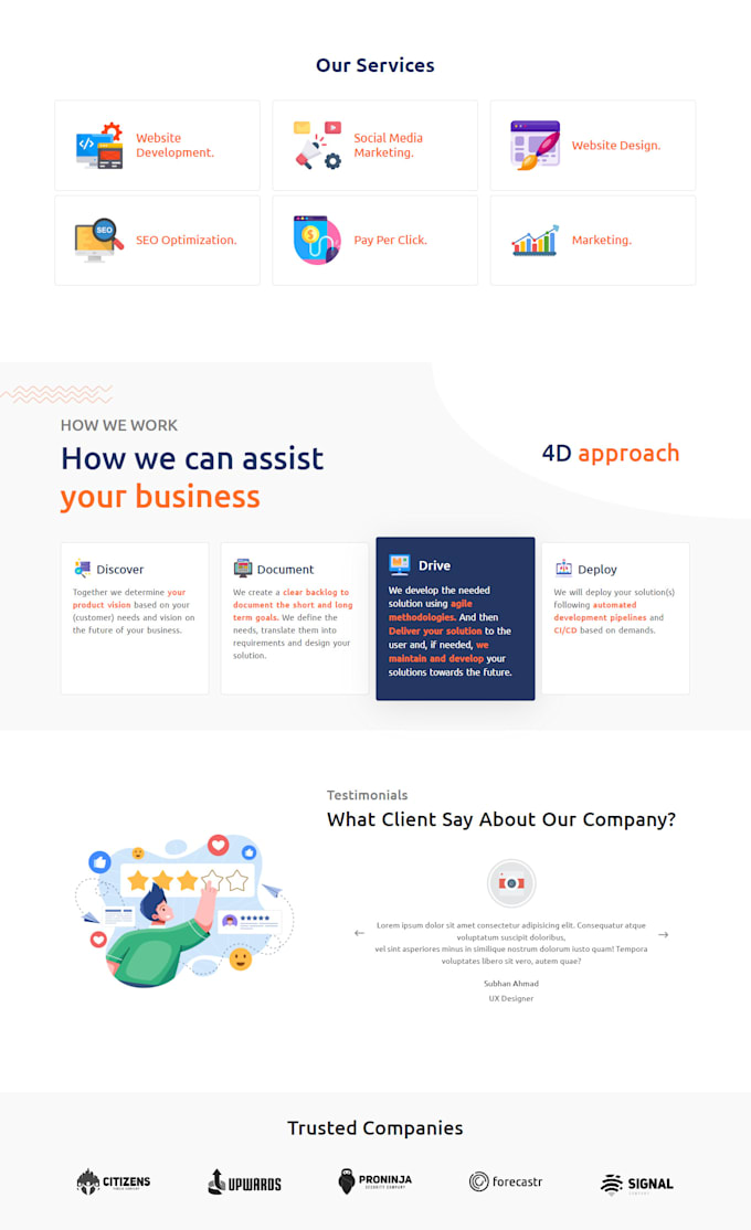 Design a high converting, responsive landing page in custom or wordpress by Justsubhan | Fiverr