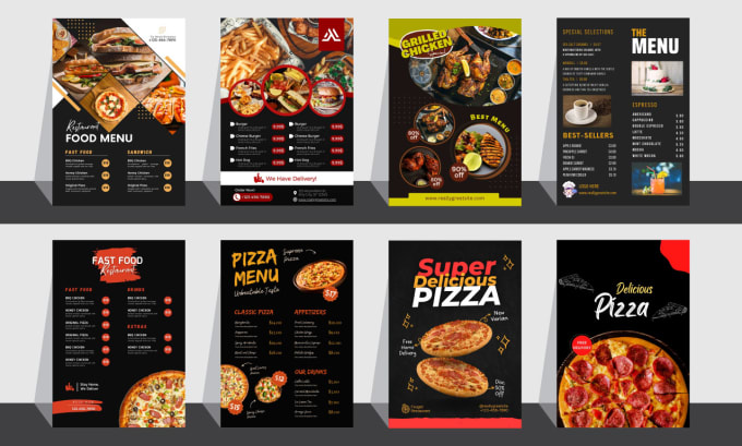 Do restaurant food menu, menu board, and digital menu design by ...