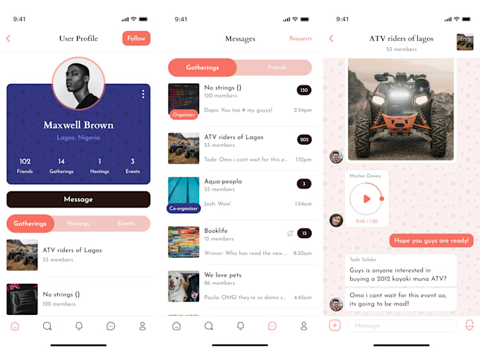 Design a user friendly mobile app with a modern style by Oladapooooo ...