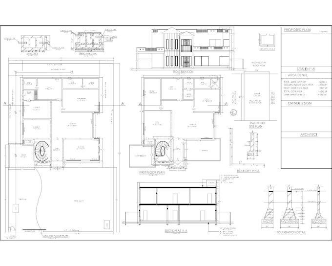 Be your architect, draftsman for house plan and 2d floor plan by Bilal ...