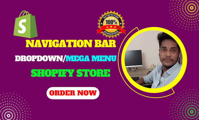 Add navigation, mega menu, and dropdown menu in your shopify store by Nafijhossain | Fiverr