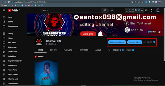 Create and setup youtube channel with logo and banner by Bibiayesha9 ...