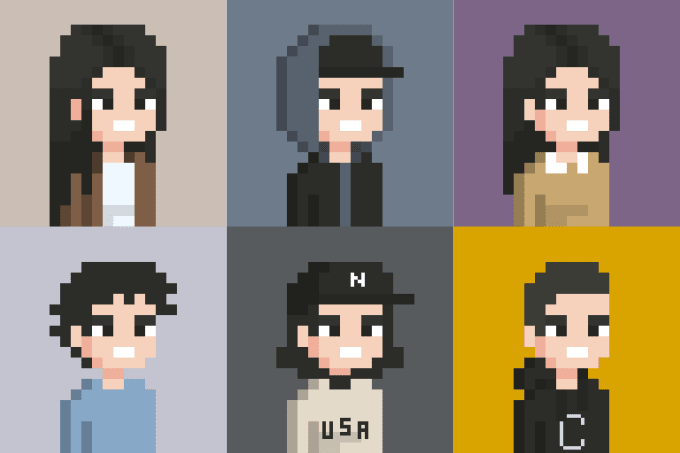 Create a pixel art avatar of you in my style by Artvndy | Fiverr