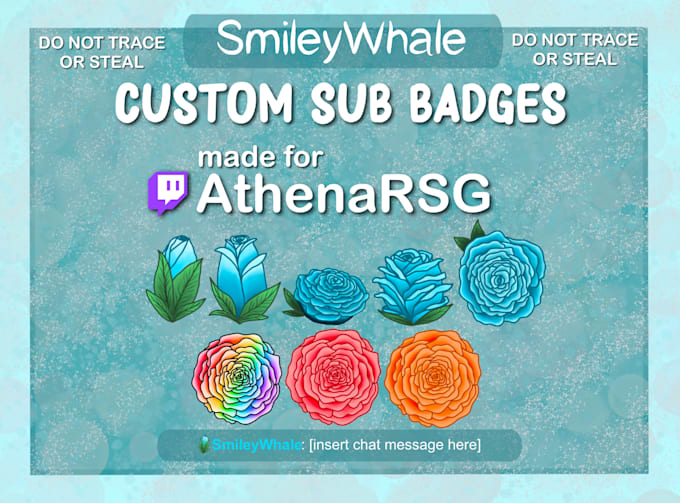 Make custom sub badges for twitch by Smileywhale | Fiverr