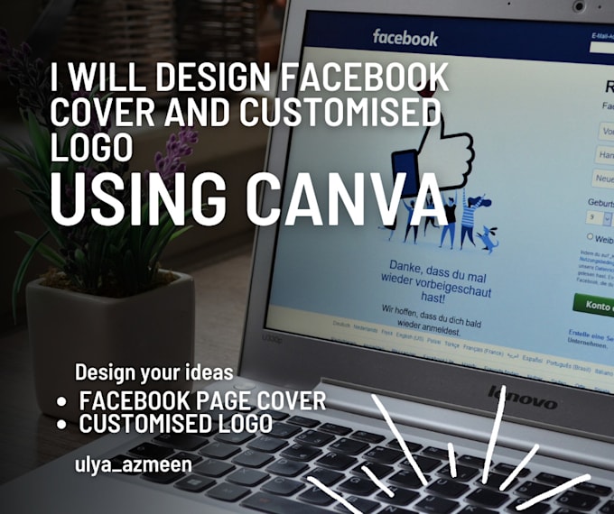 Design facebook cover and cutomised logo using canva by Ulya_azmeen ...