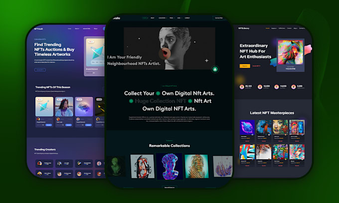 Design and develop nft website, nft landing page by Mabdullahr1 | Fiverr