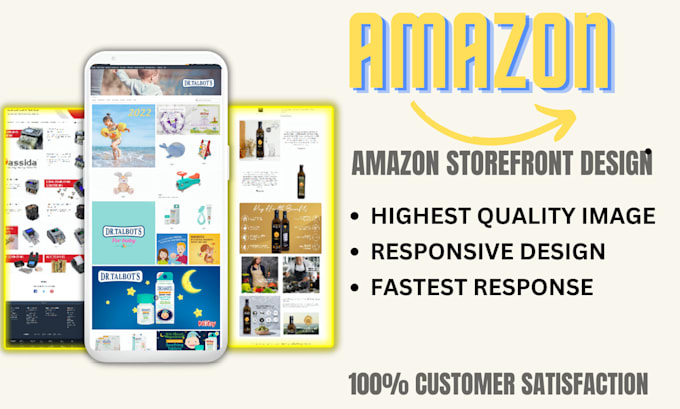 Create amazon storefront design for your products by Noorgull408 | Fiverr