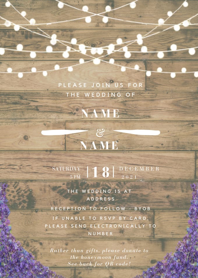 Create invitations for any special event by Annekaharralson | Fiverr