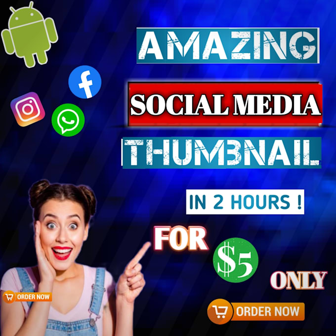 Create an amazing social media thumbnail in 2 hours by Imad_bm | Fiverr