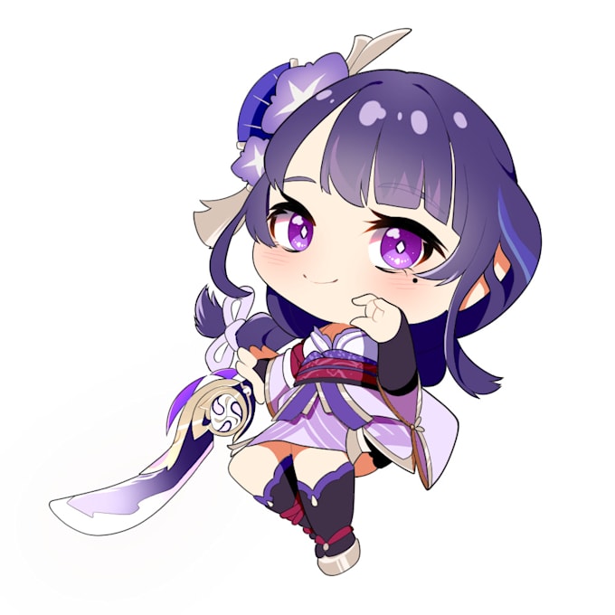 Draw cute chibis in anime style by Momijishimotsuk | Fiverr