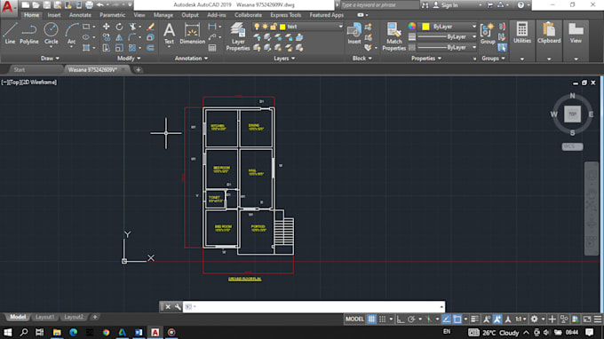 Redraw sketch, image or pdf plan to autocad quickly by Wazuwiz | Fiverr