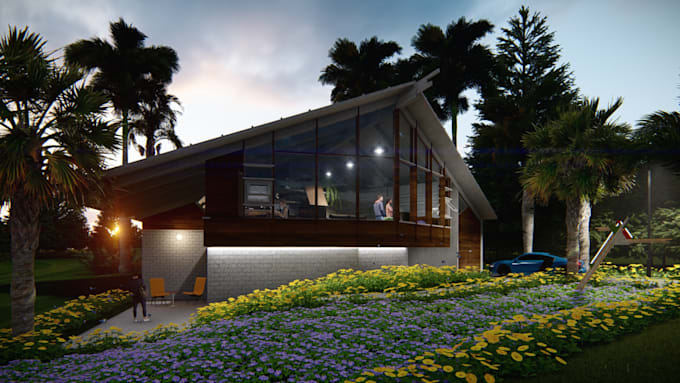 Take your sketchup project to a cool looking render by Ayyu_arts | Fiverr