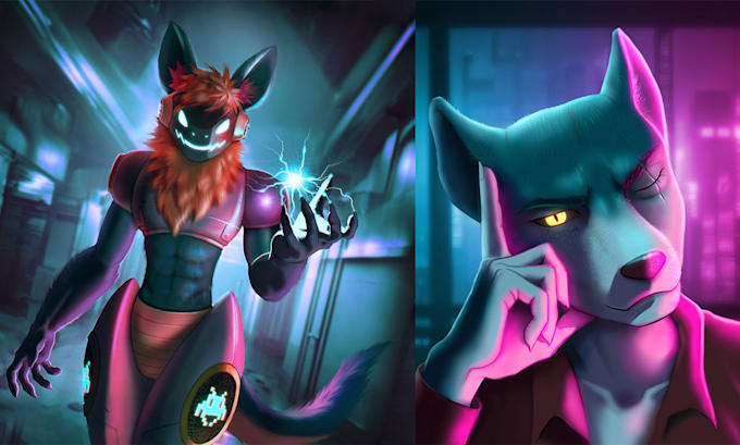 Draw an awesome furry art for you by Hipnofx | Fiverr