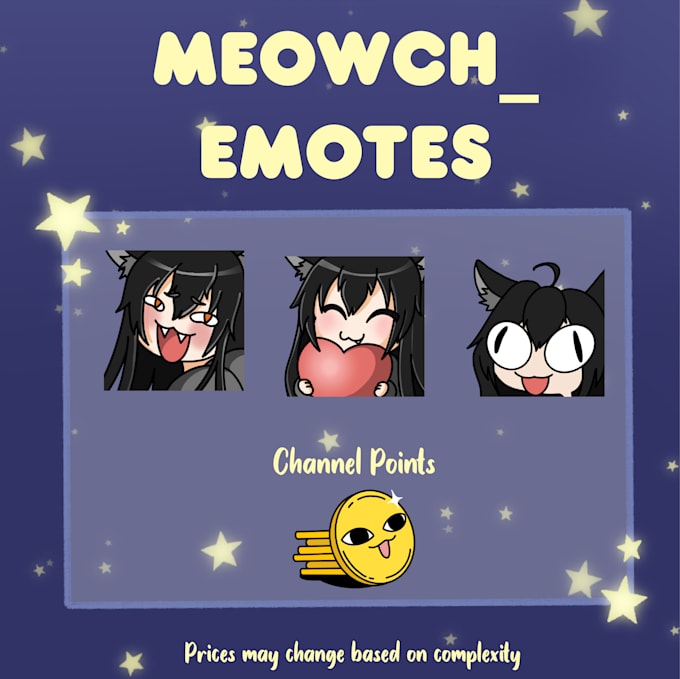 Create custom emotes or sub badges for you by Luwilumi | Fiverr