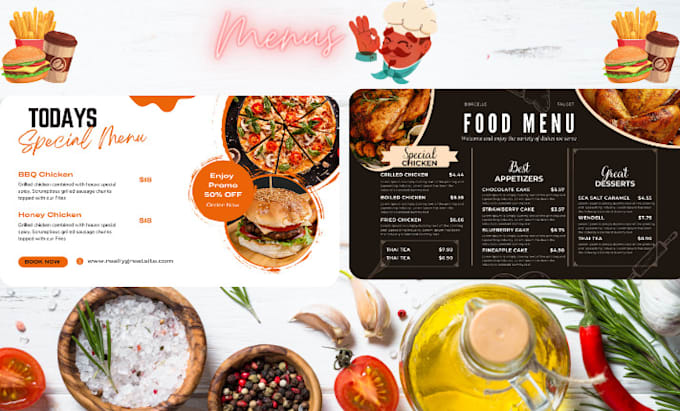 Make amazing editable food menu,restaurant menu by Kr_bane_singh | Fiverr
