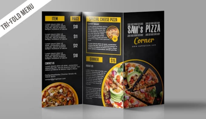 Professionally design restaurant menu ready to print by Burkanaydn | Fiverr