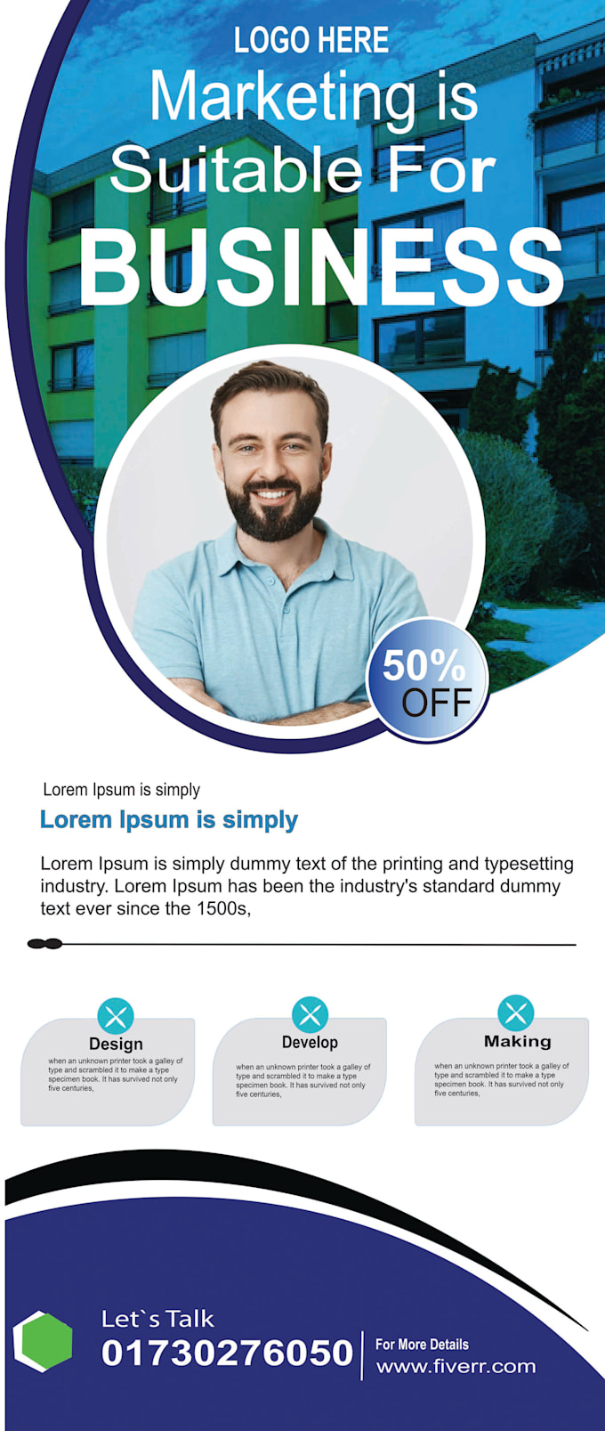 Outstanding roll up professional banner design in 12 hours by Rony ...