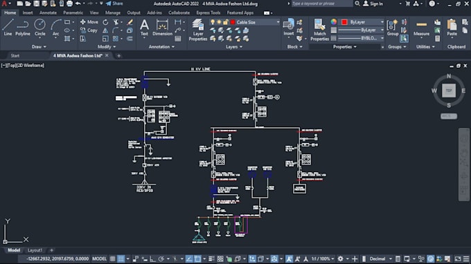 Draw autocad drawings for your power systems by Foysal202 | Fiverr