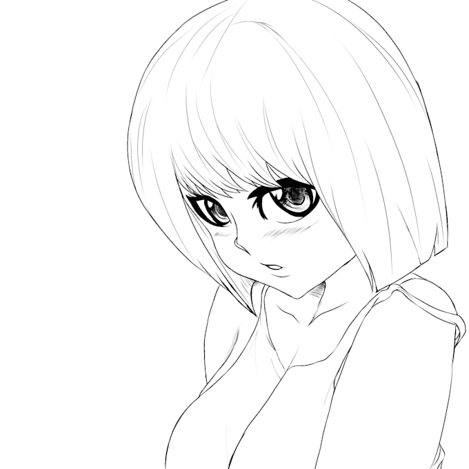 Draw an anime i manga or cartoon character by Subarashidraws | Fiverr