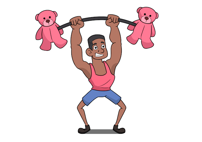 Draw simple cartoon and funny illustration characters by Fadhil_fja ...