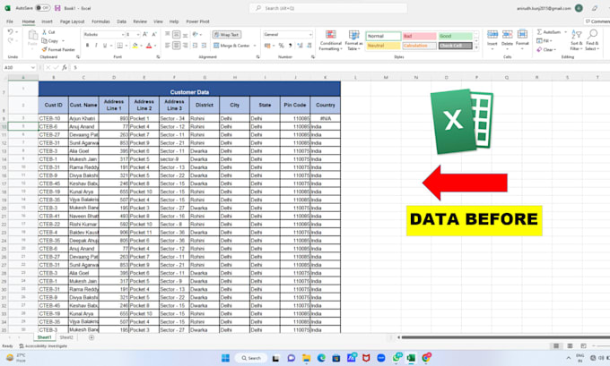 Clean, organize and merge excel or csv data by Creativeedges | Fiverr