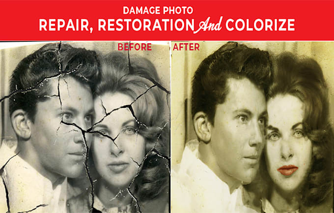 Do photo restoration, repair, colorize, editing and retouch your damage ...