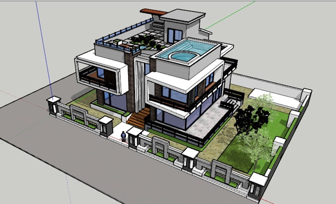 Make Sketchup 3d Models In High Detail In A Short Time By Illiidesign Fiverr