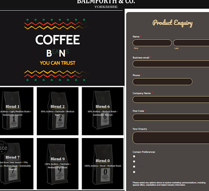 Design a responsive landing page seo best practice optimised by ...
