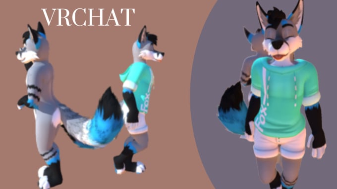 Create 3d Furry Vrchat Furry Vrchat Fursona Avatar Nsfw Vrchat By Avatarlawd Fiverr