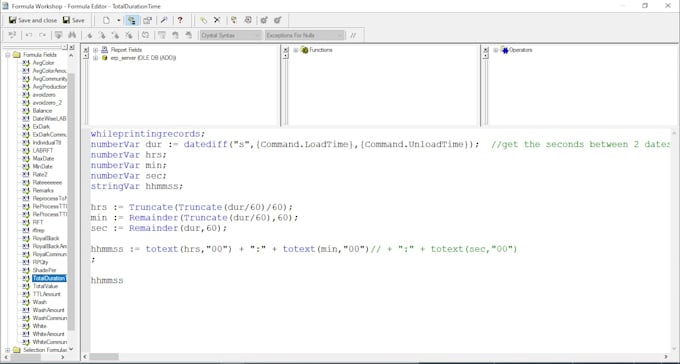 Create and design crystal report with sql server by Imruluits | Fiverr