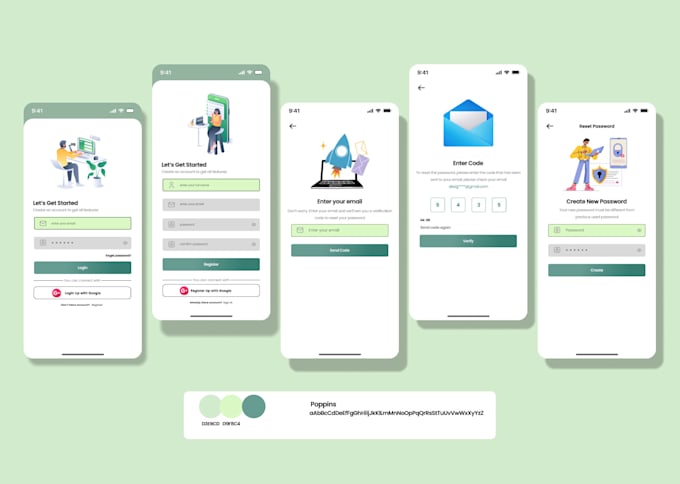Make the mobile apps interface design by Azisbello | Fiverr