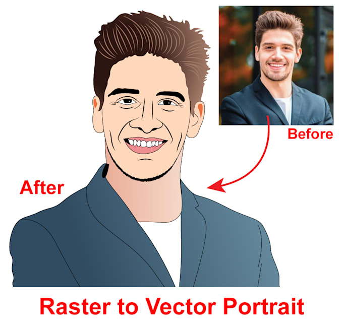 Do vector portrait line art by Ashwinsolanki57 | Fiverr