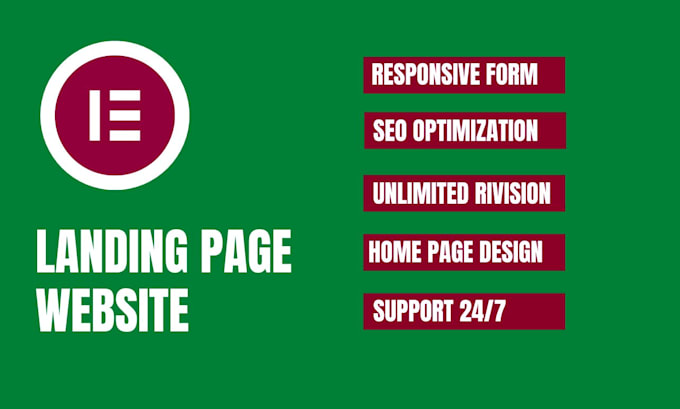 Develop responsive landing page design using elementor pro by Sk_seraj | Fiverr