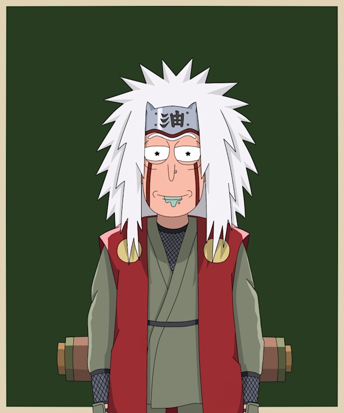 Draw anime characters in the style of rick and morty by Restavrator ...