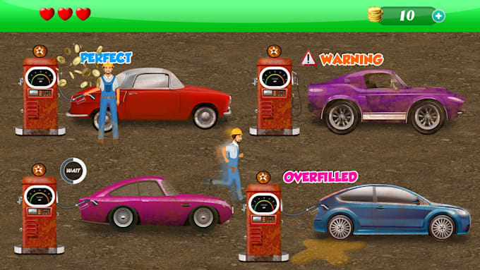 Design a 2d game for you along its ui , icon and screenshots by ...