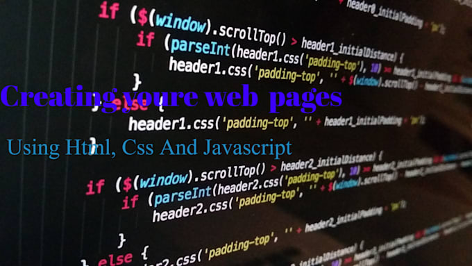 Create a website pages using html css and javascript by Rohan_mi | Fiverr