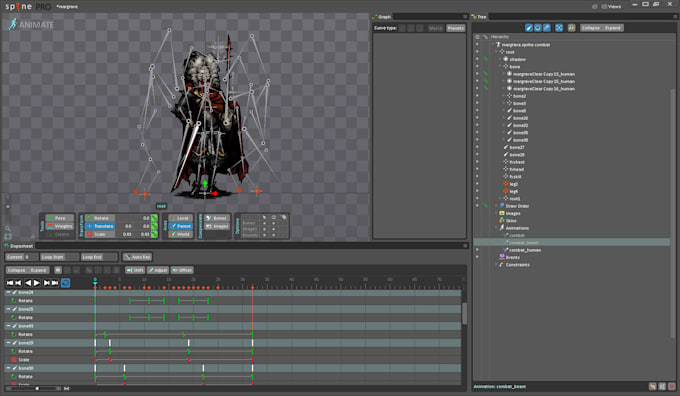 2d spine animations for games by Kolchakjest | Fiverr