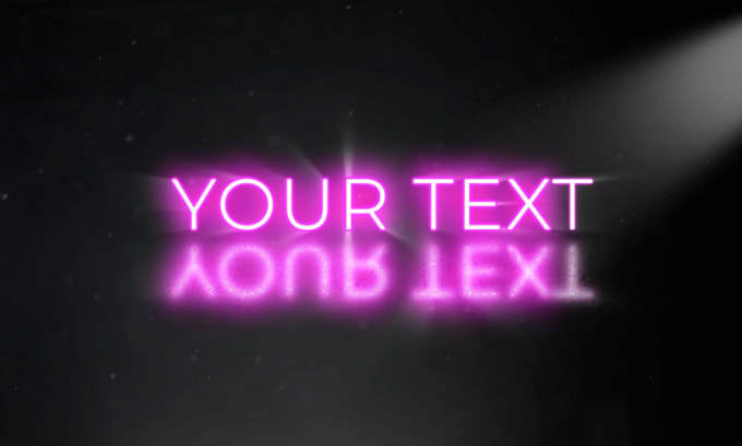 Animate neon glow sign, text or logo in different colors by Mikhail_le | Fiverr