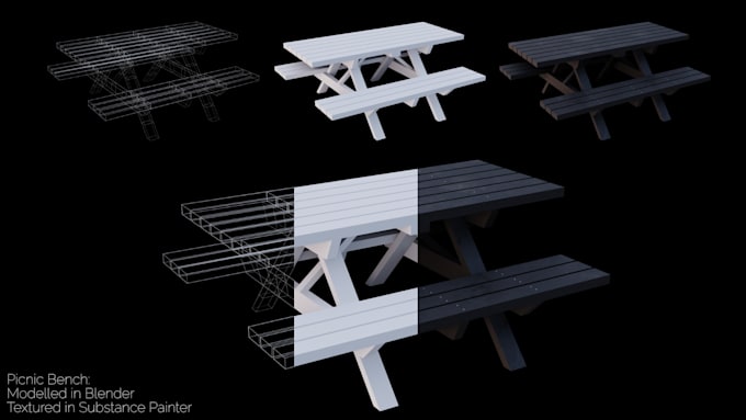 Create a photoreal texture for your 3d model by Lunarfangg | Fiverr