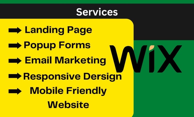 Create responsive wix landing page with popup forms by Ahmedfahad_ | Fiverr
