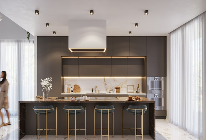 Deliver high quality interior render by Louislinden | Fiverr